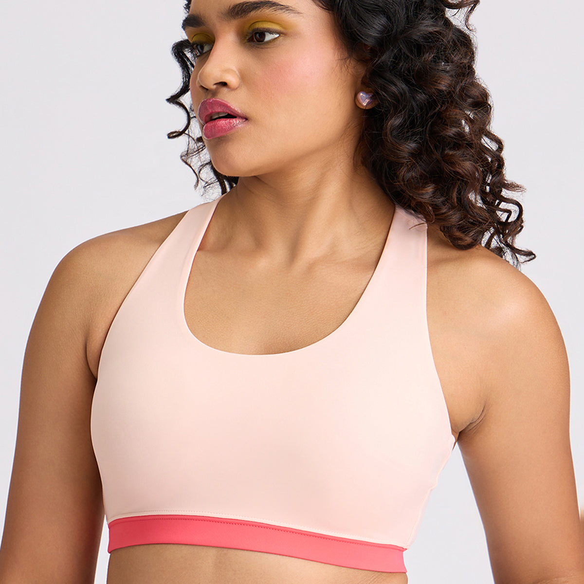 Lola & Mae Varsity Edit Sports Bra - P.Nude LMB1041 – Nykd by Nykaa