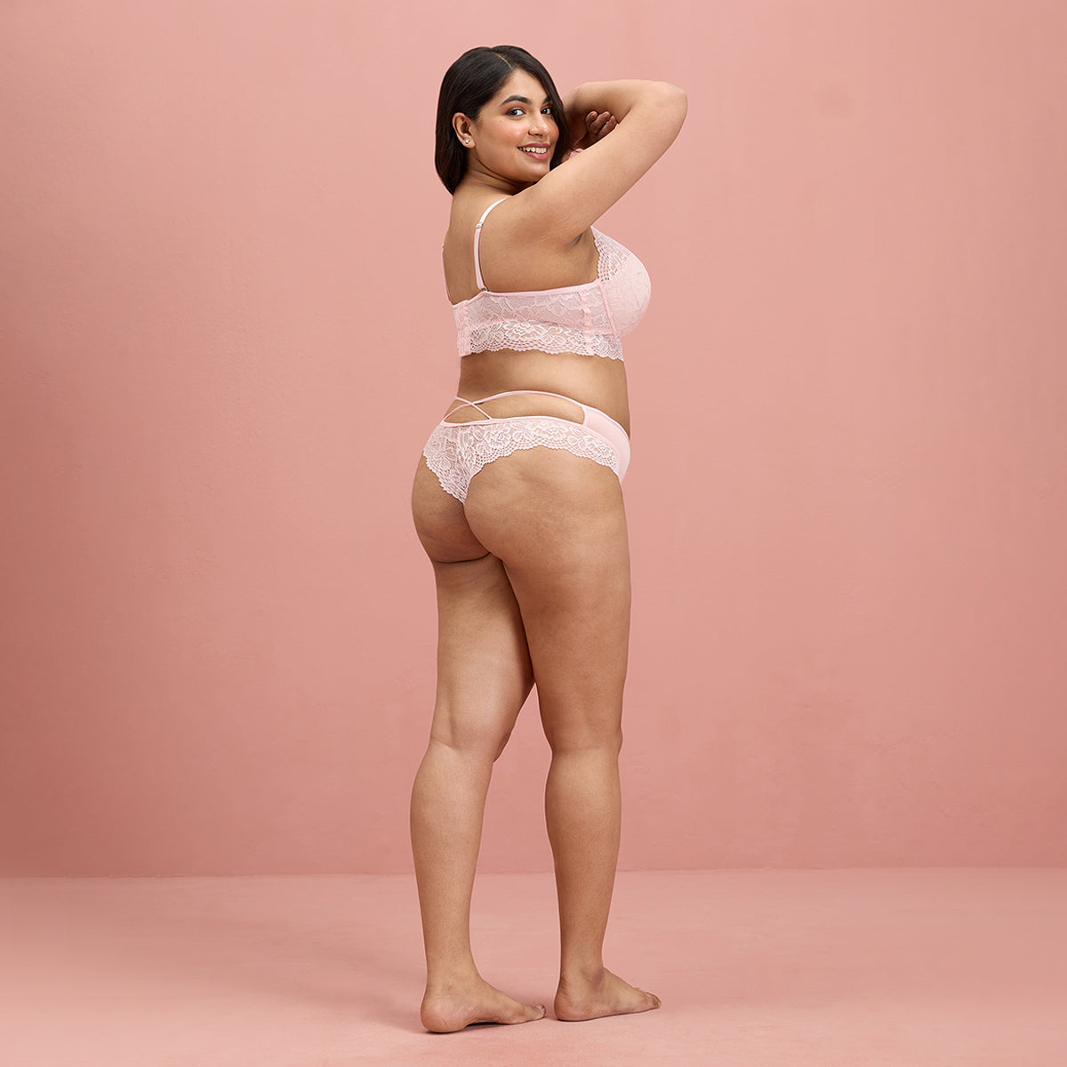 Nykd By Nykaa Sensual Lace Panty-Peach NYP348 – Nykd by Nykaa